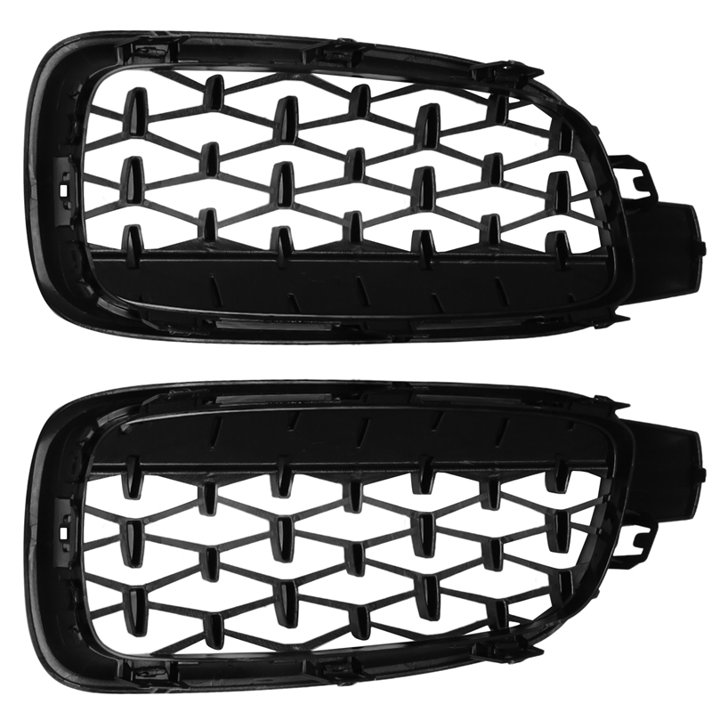 Car Front Bumper Grille Diamond Kidney Racing Grille Air Intake Grille ...