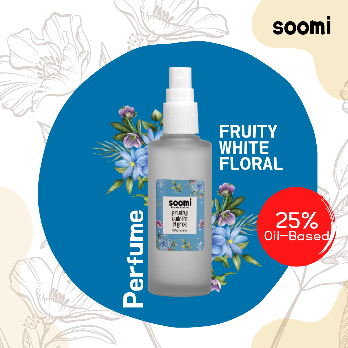 Fruity White Floral Soomi Eau de Parfum Scent Oil-Rich Long Lasting ...