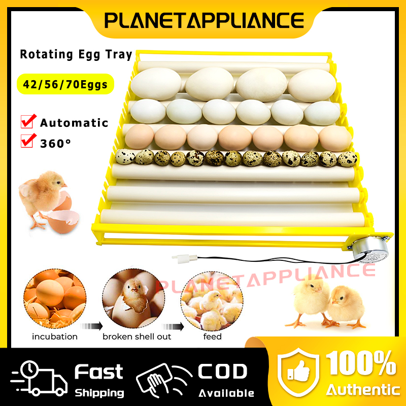 360° Automatic Rotary Egg Turner Roller Tray for Chicken Duck Quail ...