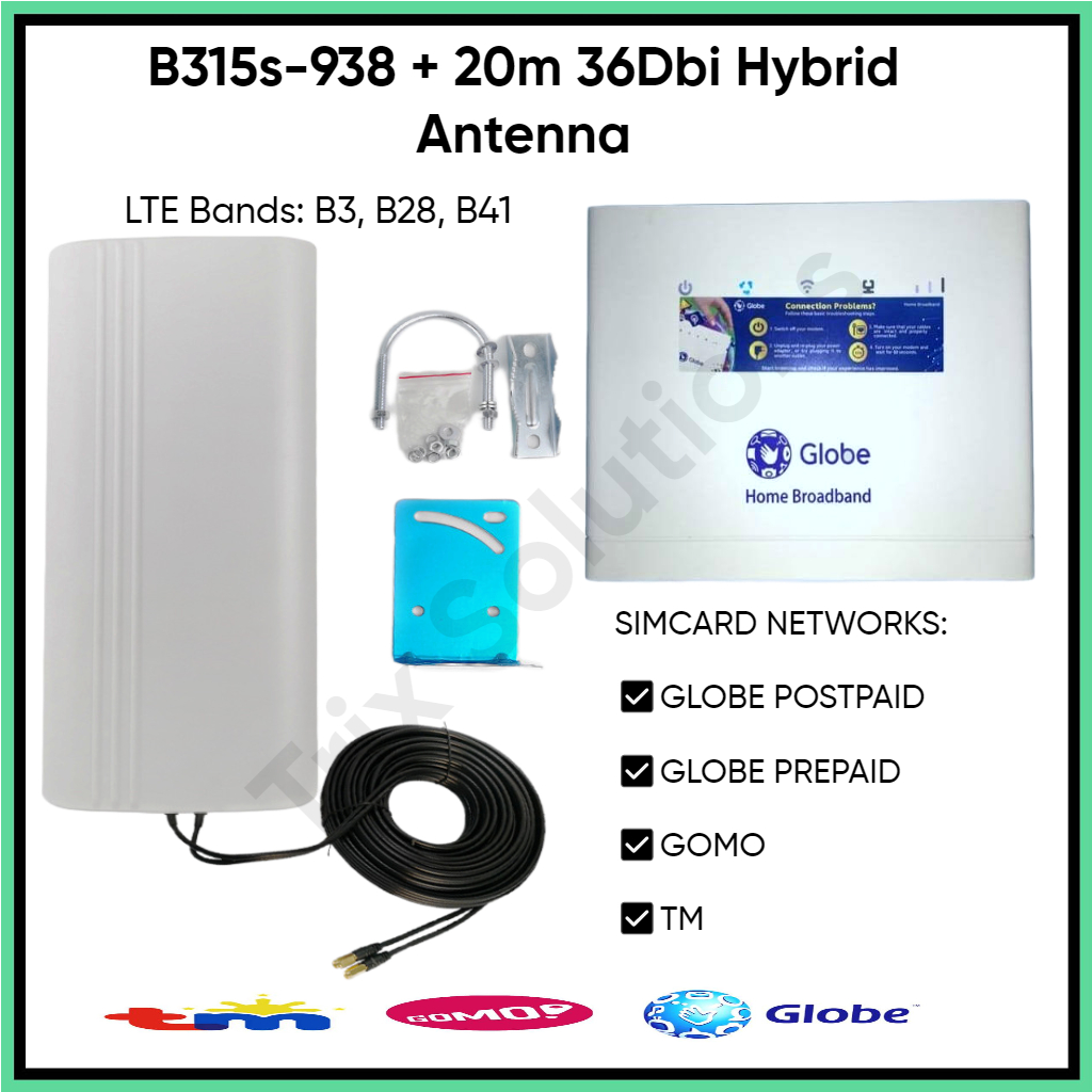 b315 938 modem and antena | Lazada PH