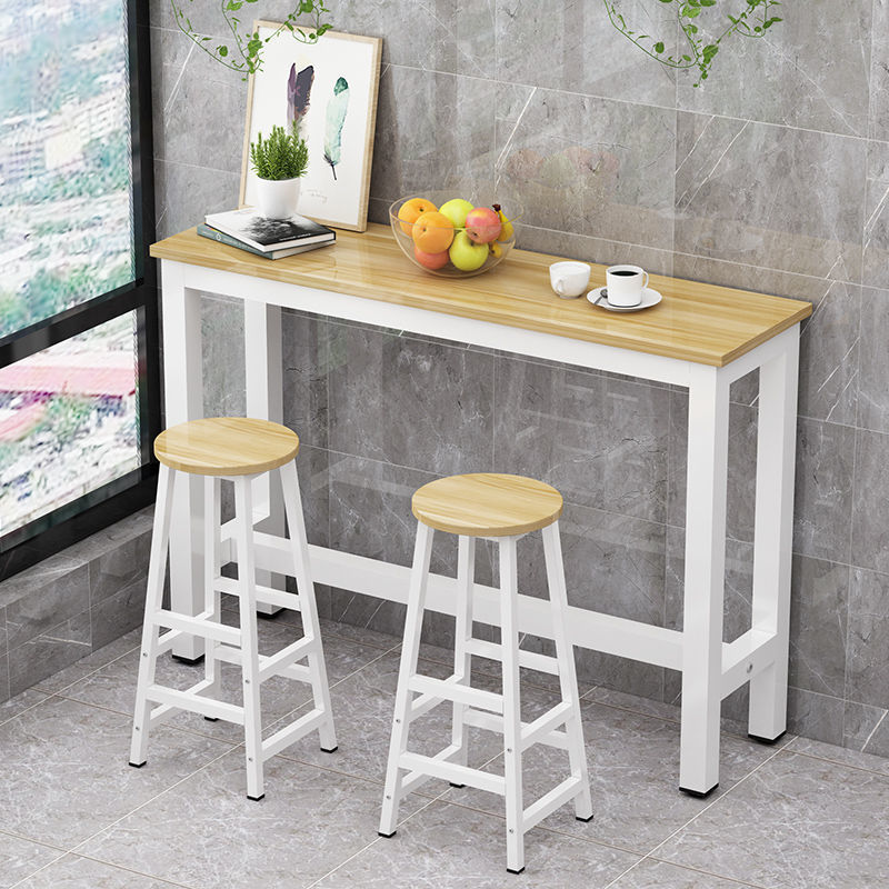 Wall Bar Counter Home Balcony Bar Table High Foot Milk Tea Shop Bar ...