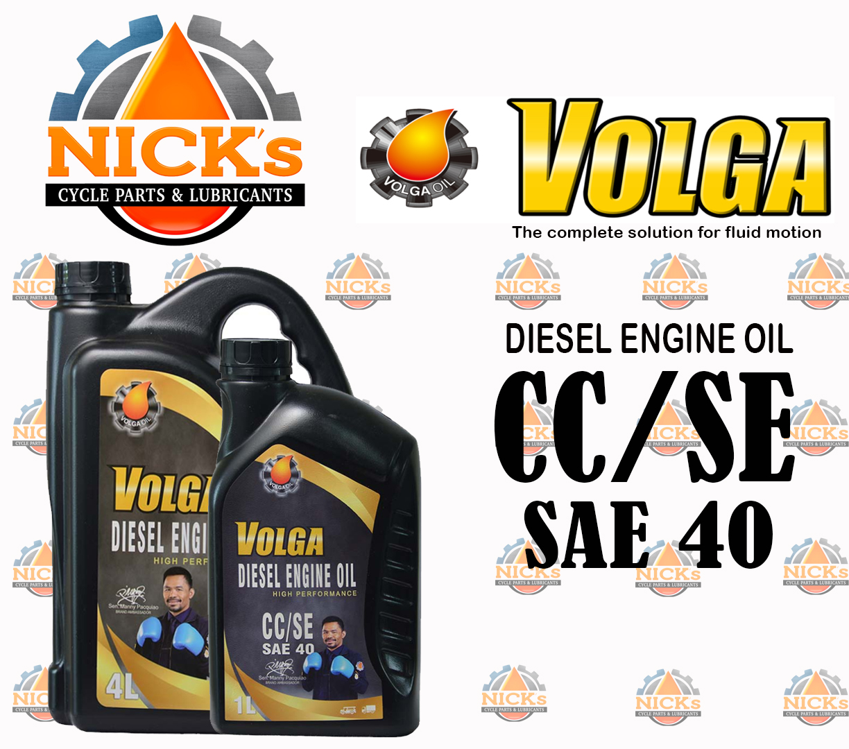 CC/SE SAE 40 VOLGA DIESEL ENGINE OIL 4 Liters | Lazada PH