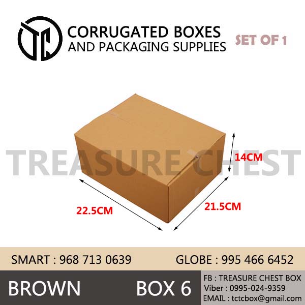 ON HAND Carton box BOX6 22.5*21.5*14 CM corrugated cardboard box ...