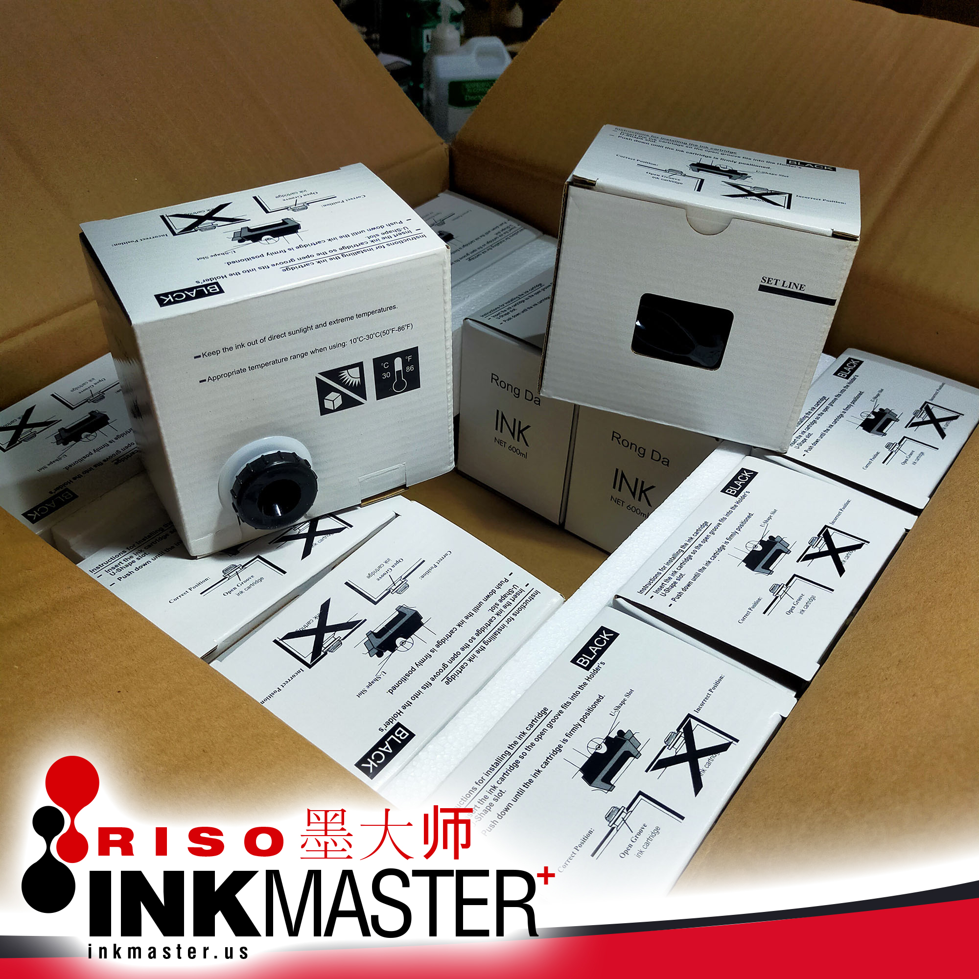 12 pcs R-313/AD-BLACK INK compatible with AKINTO AD3880 (AD-3880)/DUPLO ...