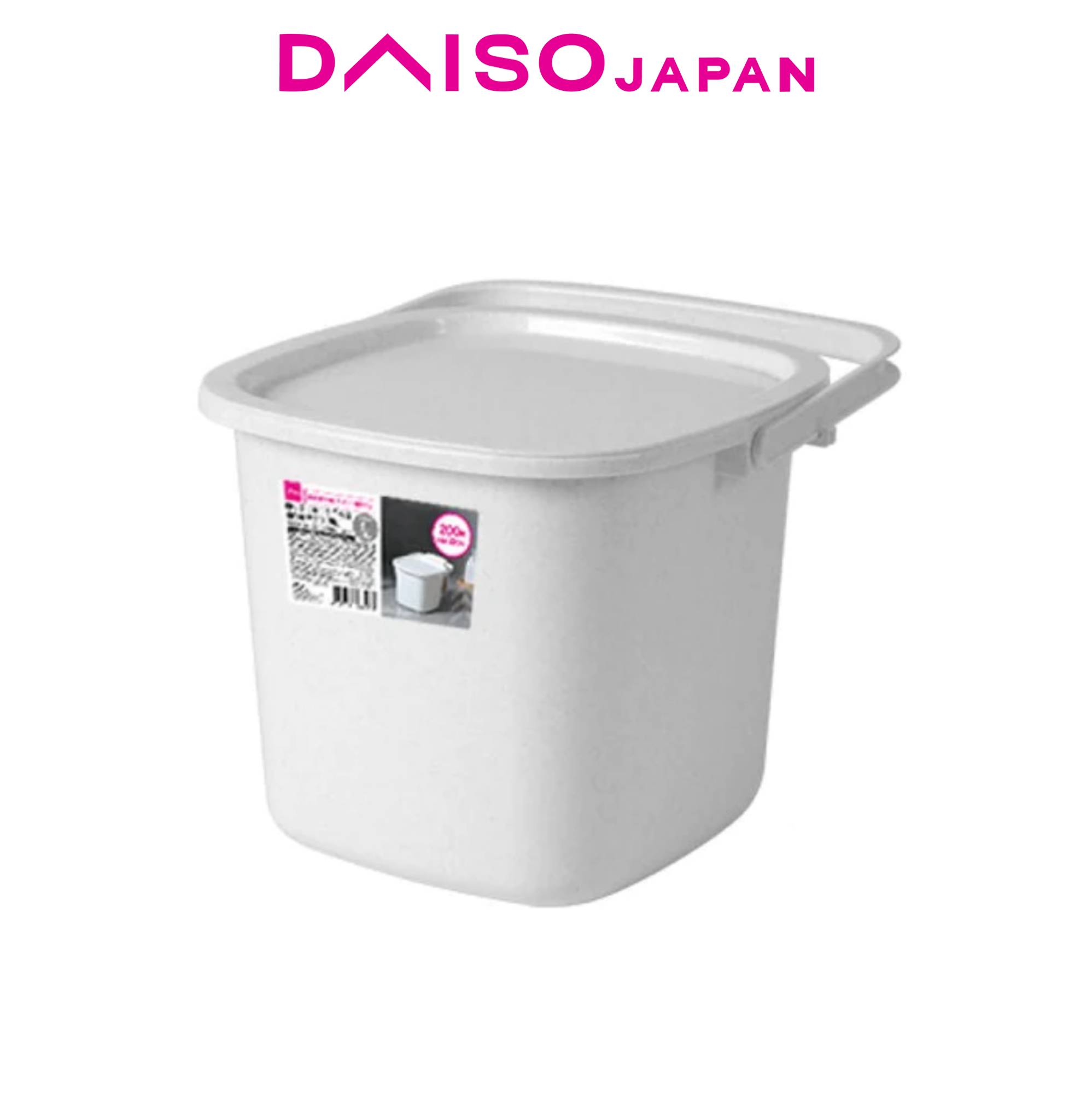 Daiso Bucket with Lid and Handle 8L | Lazada PH