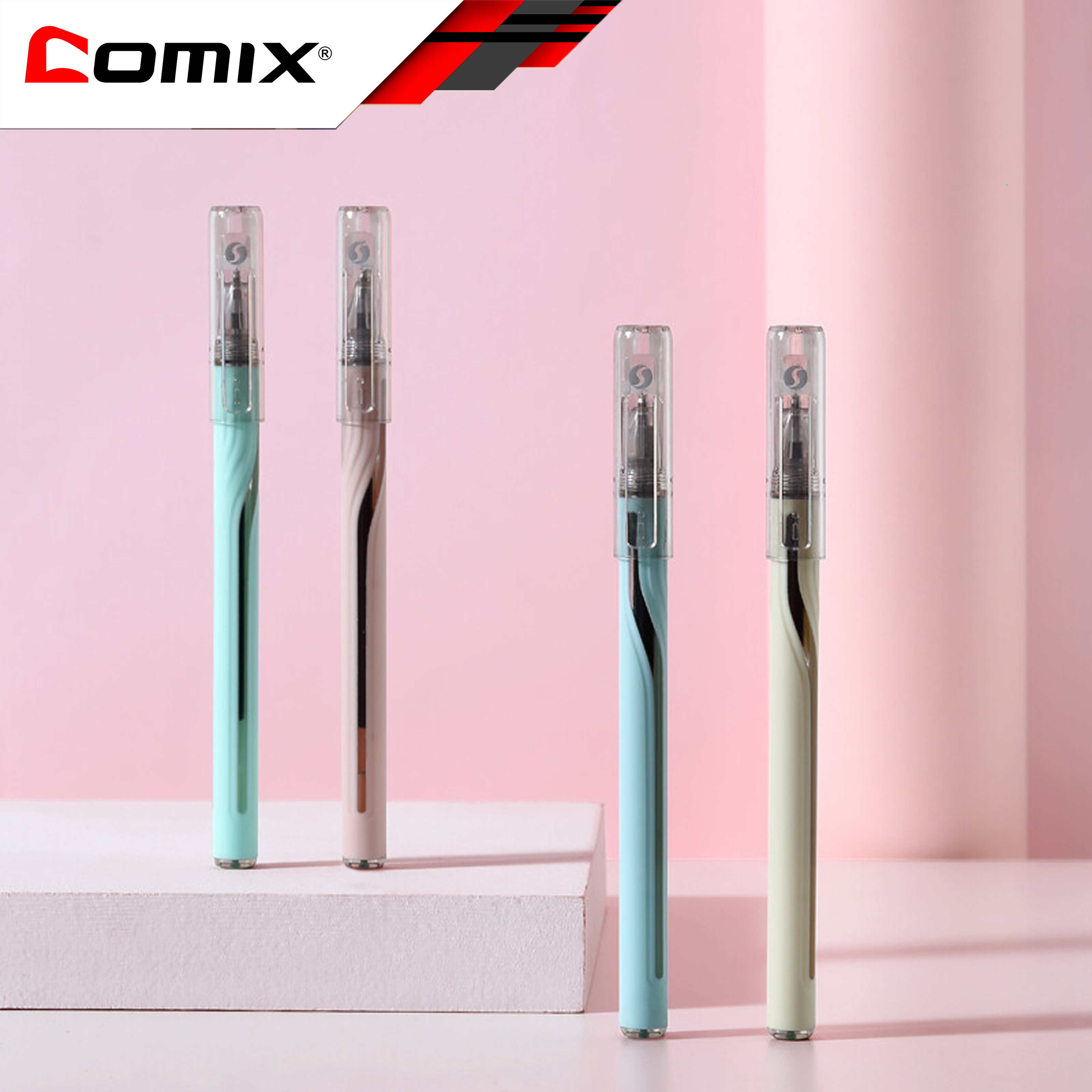 Comix Capped Gel-Ink Pen 0.5mm Black | Lazada PH