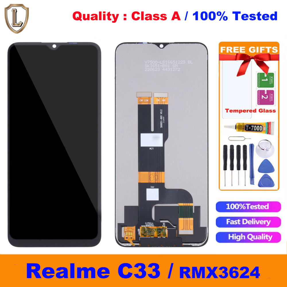 100% tested LCD For Realme C33 LCD Display Touch Screen Assembly ...