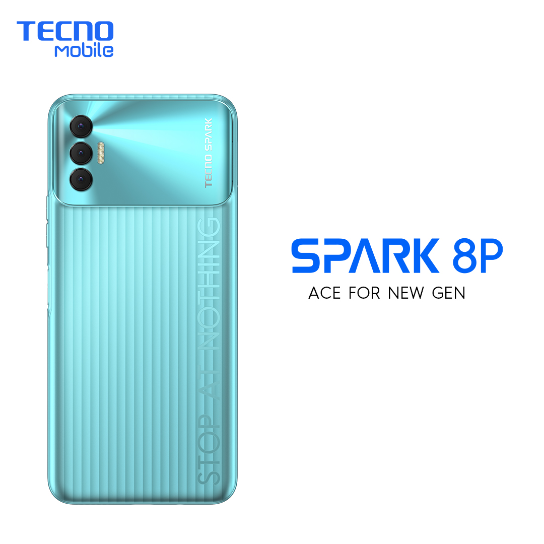 Tecno Spark 8P, Model KG7; Helio G70, 4GB RAM +128 ROM, 6.6” FDH+ Dot Notch Screen, 50MP Al ...