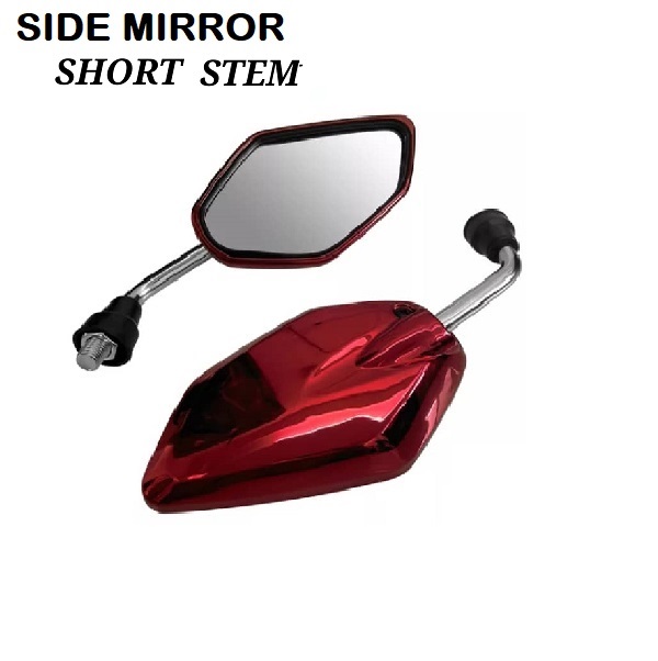 RUSI RFI 175 - Motorcycle Rear View Side Mirror Short Stem ( GLOSSY ...