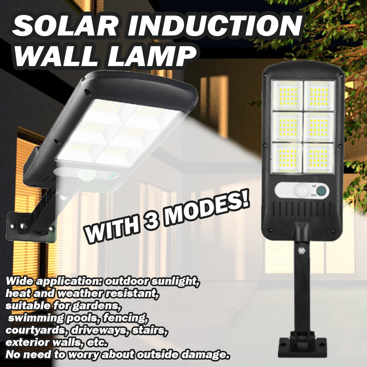 Solar Induction Wall Lamp Outdoor Solar Light Solar Induction Street ...