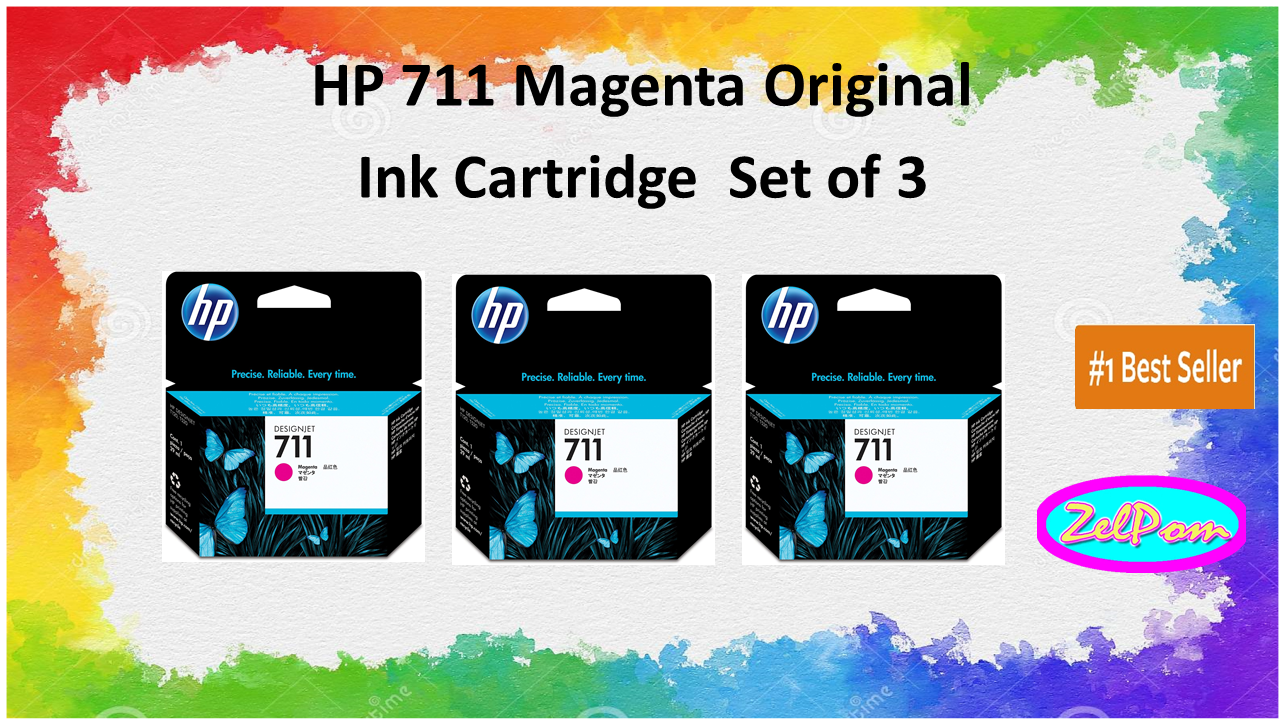 HP 711 Magenta Original Ink Cartridges Set of 3 Bundle | Lazada PH
