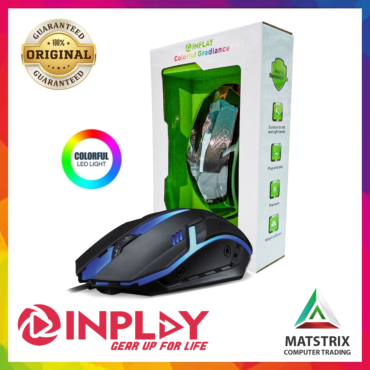 Inplay USB Mouse M360 RGB and M300 None RGB | Lazada PH