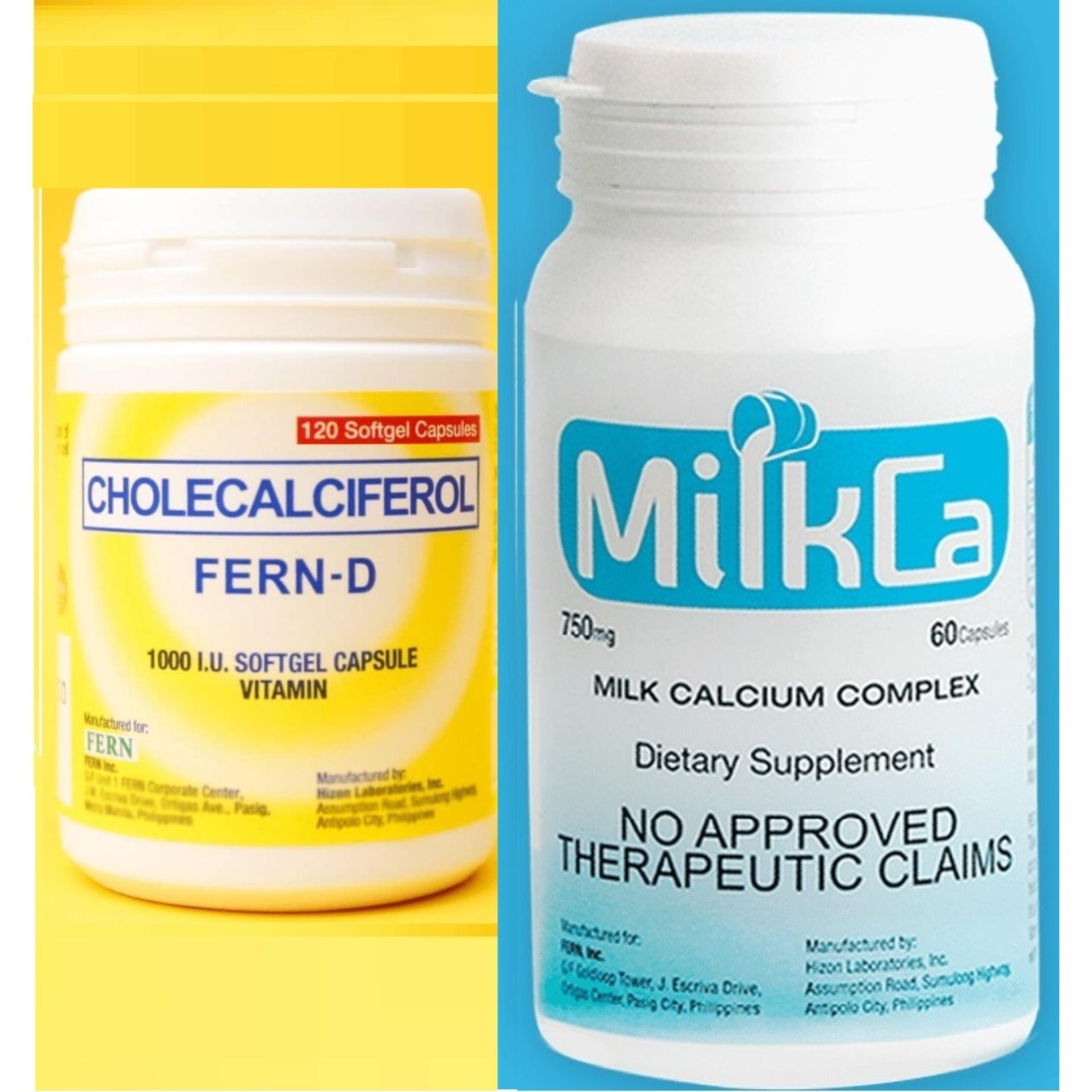 IFERN DUO Fern D 120 Softgels and Milkca 60 Capsules ...