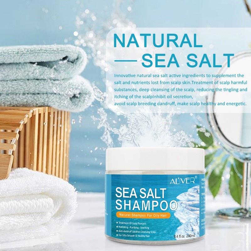 shampoo 200g ALIVER Sea Salt Shampoo Anti Dandruff Hair Treatment ...