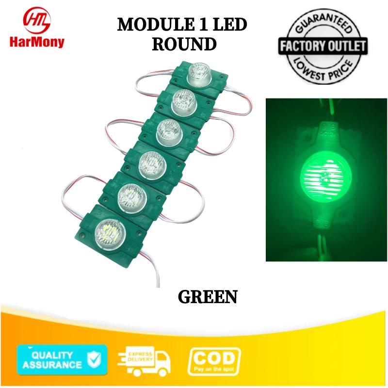 1 LED MODULE CIRCLE Car Motorcycle 1 LED Round Light Module 12VDC ...