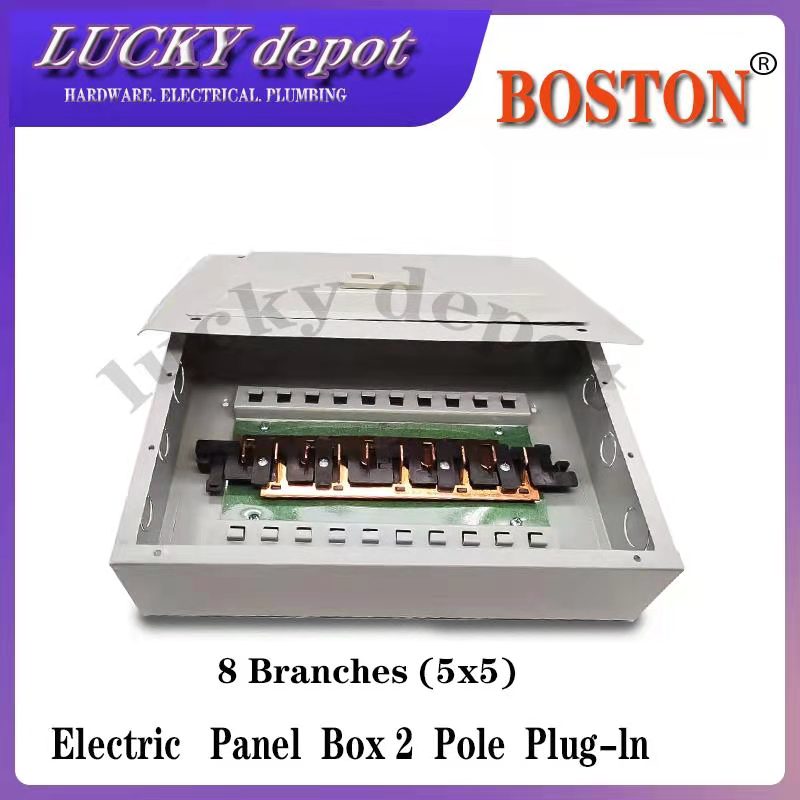 BOSTON ELECTRIC PANEL BOX 2 POLE PLUG IN (2 /4 /6 /8 /10 BRANCHES ...
