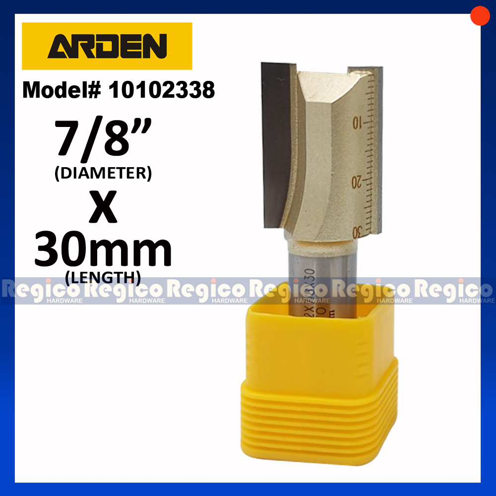ARDEN 2 Flute 1/2 Shank Imperial Straight Router Bit #0102 Regico ...