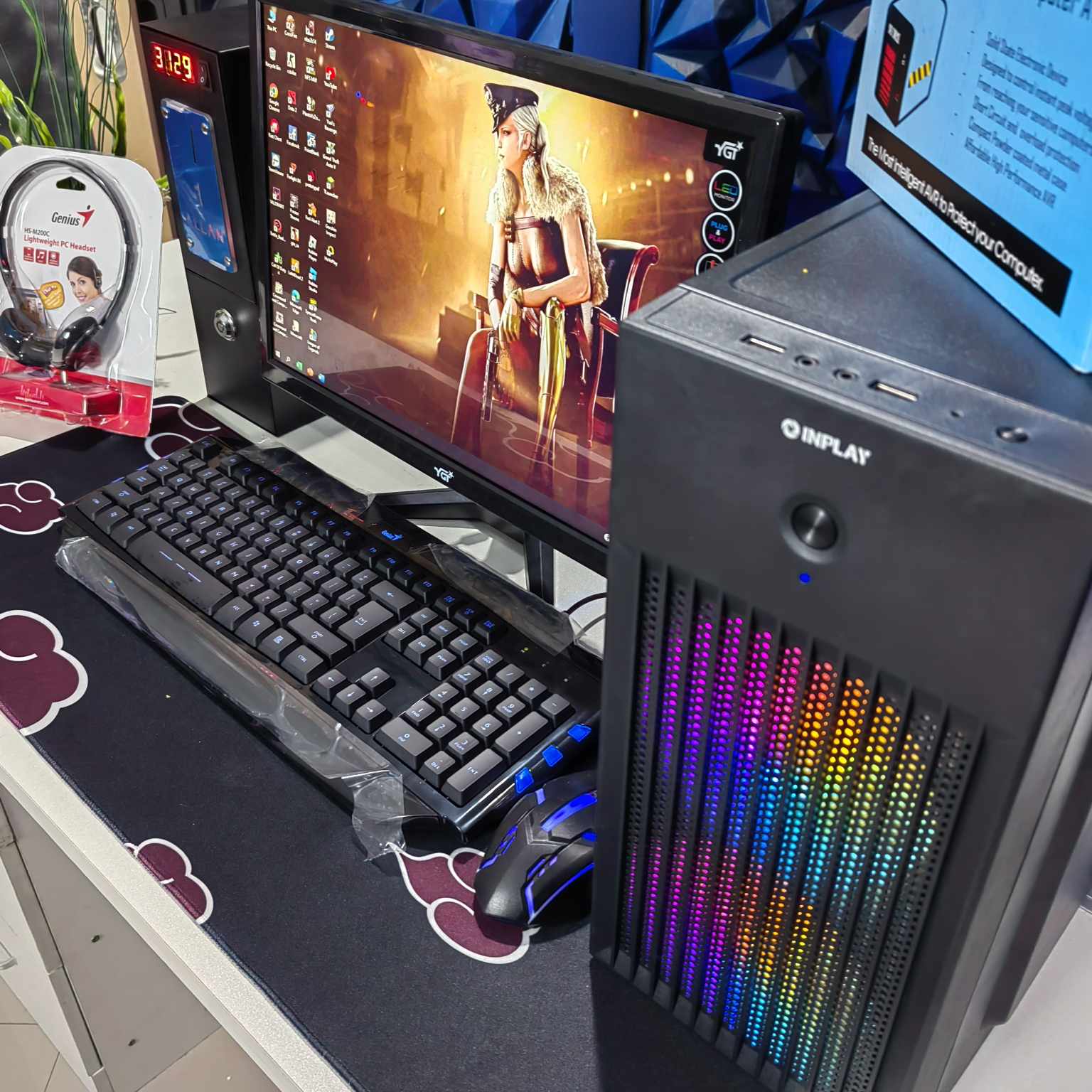 BRAND NEW SINGLE PISONET PACKAGE RYZEN 5 4600G 8GB RAM 256GB SSD 19 ...