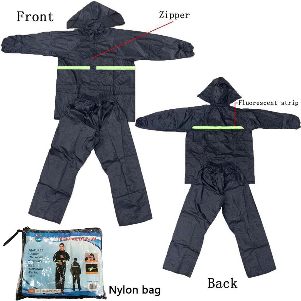 【LS】Titanium Raincoat Rubberized Makapal Kapote Popular Waterproof ...
