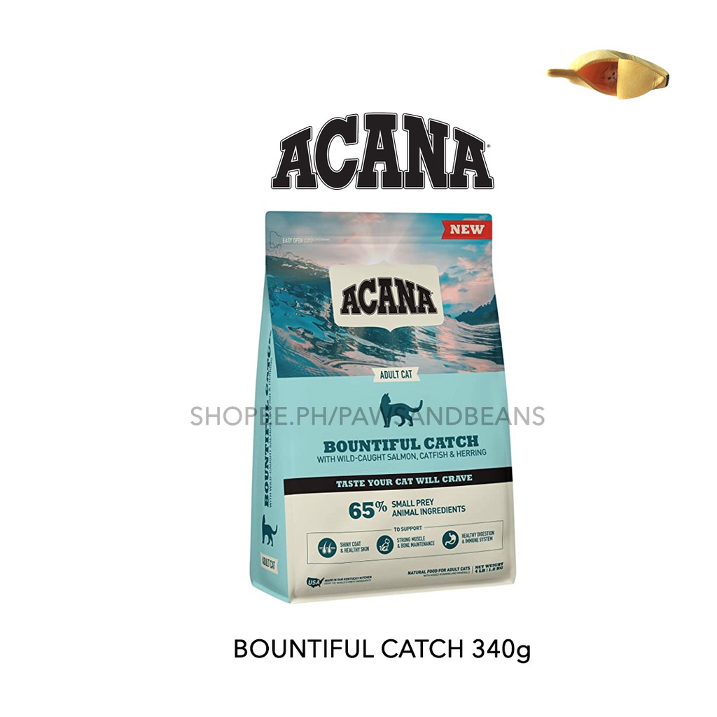 Acana NEW Enhanced Cat Food First Feast, Homestead Harvest, Bountiful Catch, Indoor Entree 340g ...