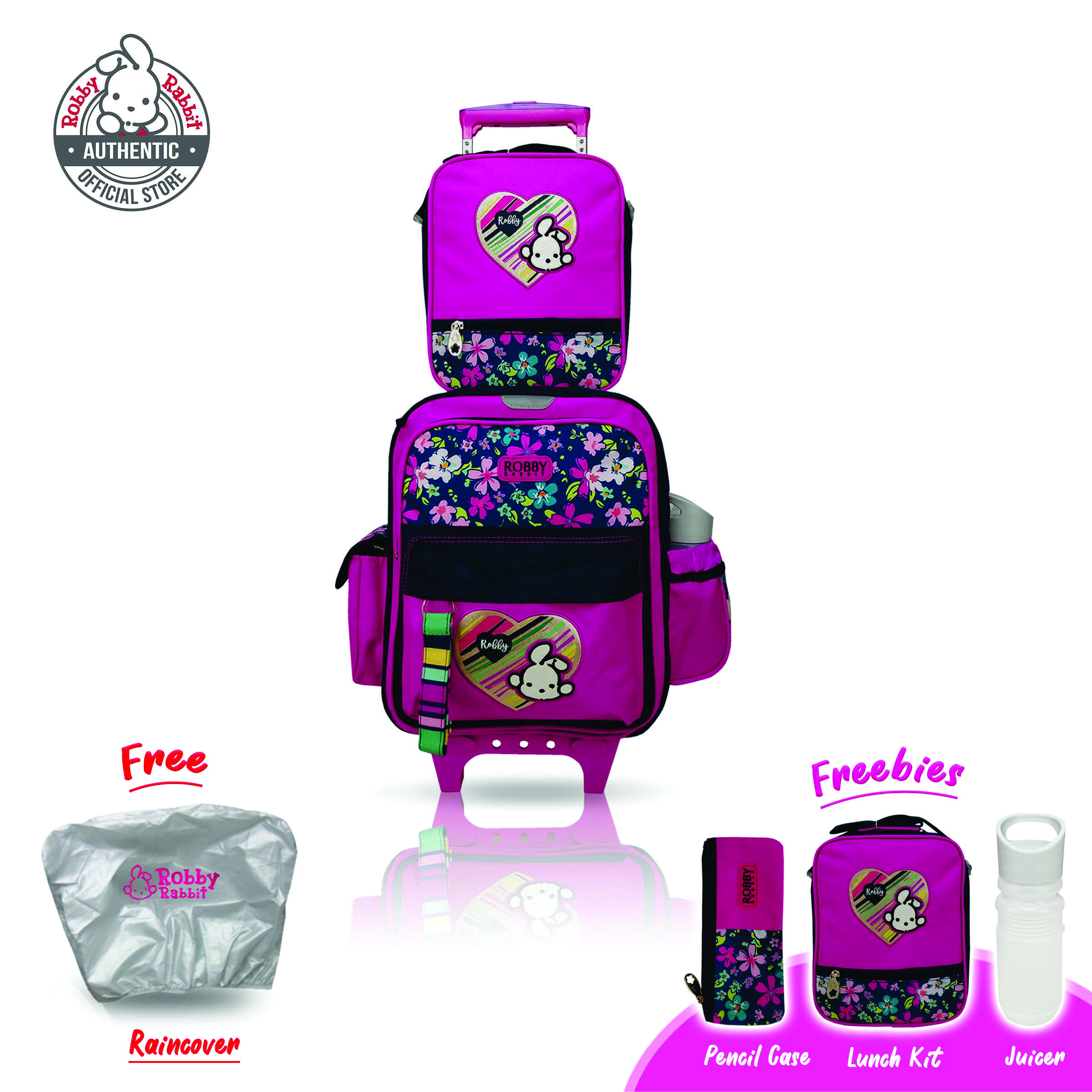 Robby Rabbit Beautiful Floral 14 Inch Soft Trolley | Lazada PH