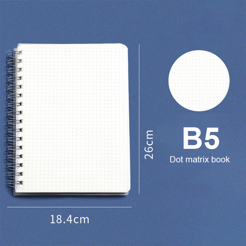 A5/B5 Spiral Notebook Simple Styled College Student Writing Notebook Office Supplies(80 Sheets ...