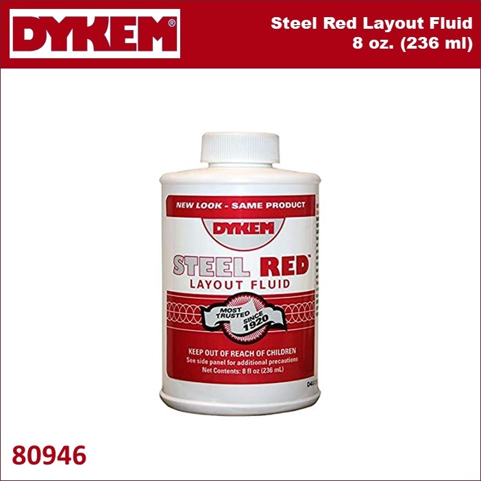 Dykem Steel Red Layout Fluid, 8 oz. (236ml) - 80496 | Lazada PH