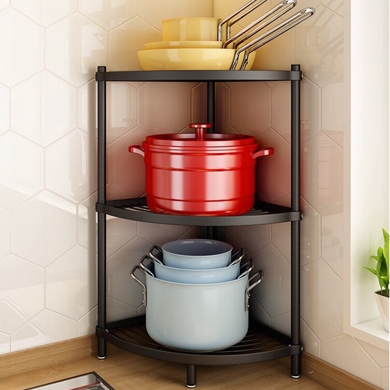 Installation-Free Folding Racks Triangle Storage Rack Kitchen Corner ...