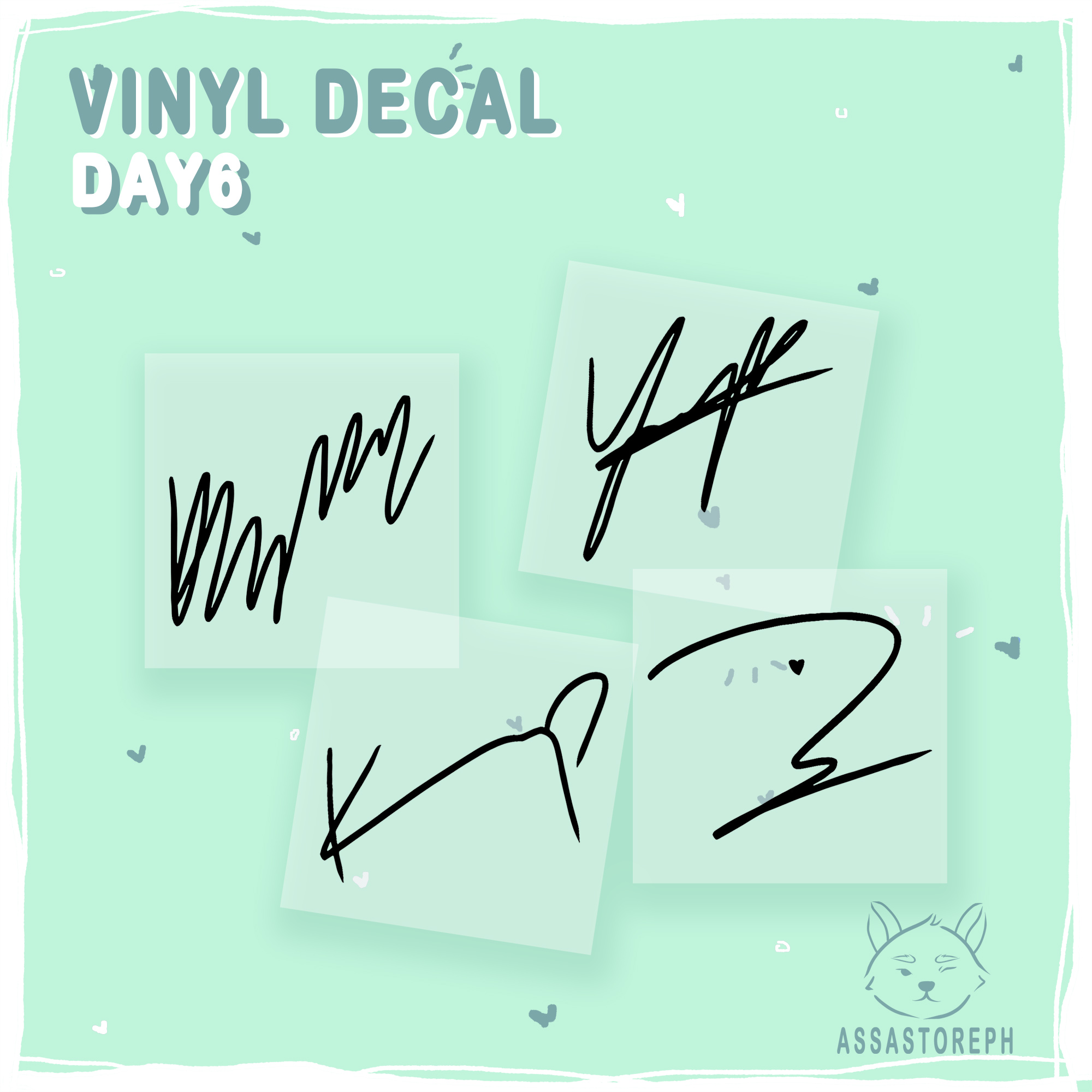 DAY6 Signature Decal Waterproof Sticker | Assastoreph | Lazada PH