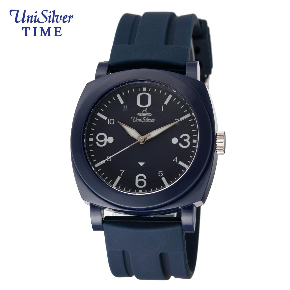 UniSilver TIME KONVEX DIPLEX Men's Analog Dark Blue Rubber Watch KW3947 ...