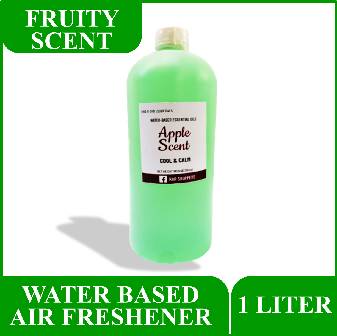 Water Based Essential Oil Air Freshener Apple Fruity Scent 1 liter for ...