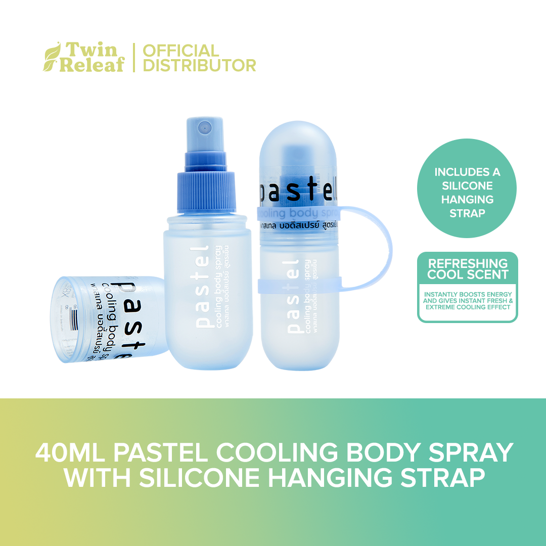 Twin Releaf Pastel Cooling Body Spray with Silicon Strap (40ml) | Lazada PH