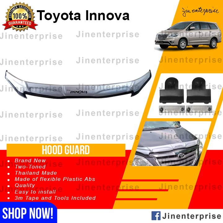 Toyota Innova 2005-2011 Hood Guard / Bonnet Guard Protector Two-Toned ...