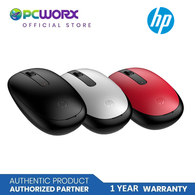 HP 240 Black / Silver / Red Bluetooth Mouse | Lazada PH