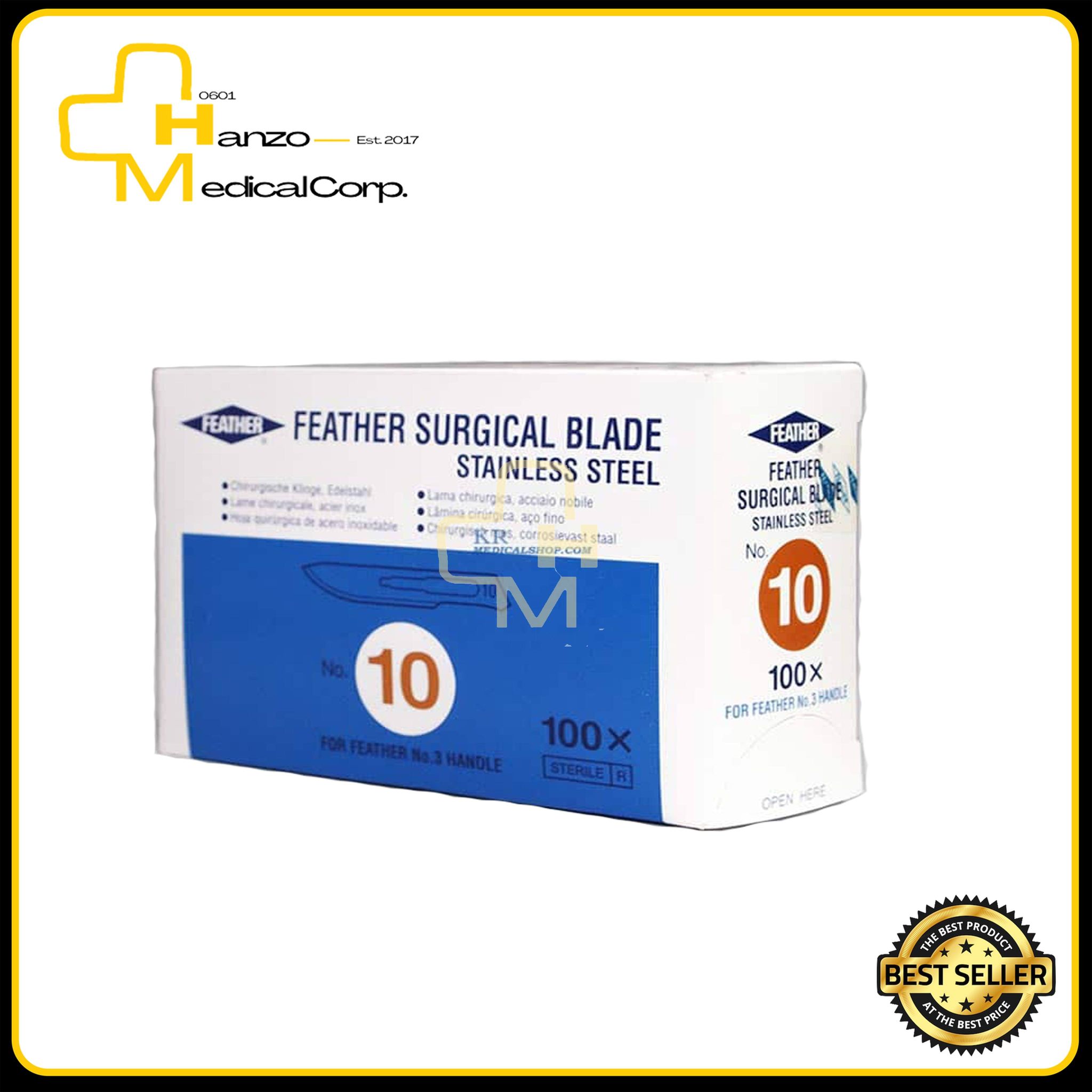 FEATHER SURGICAL BLADE STAINLESS STEEL (SIZE: 10, 11, 15, 20) | Lazada PH