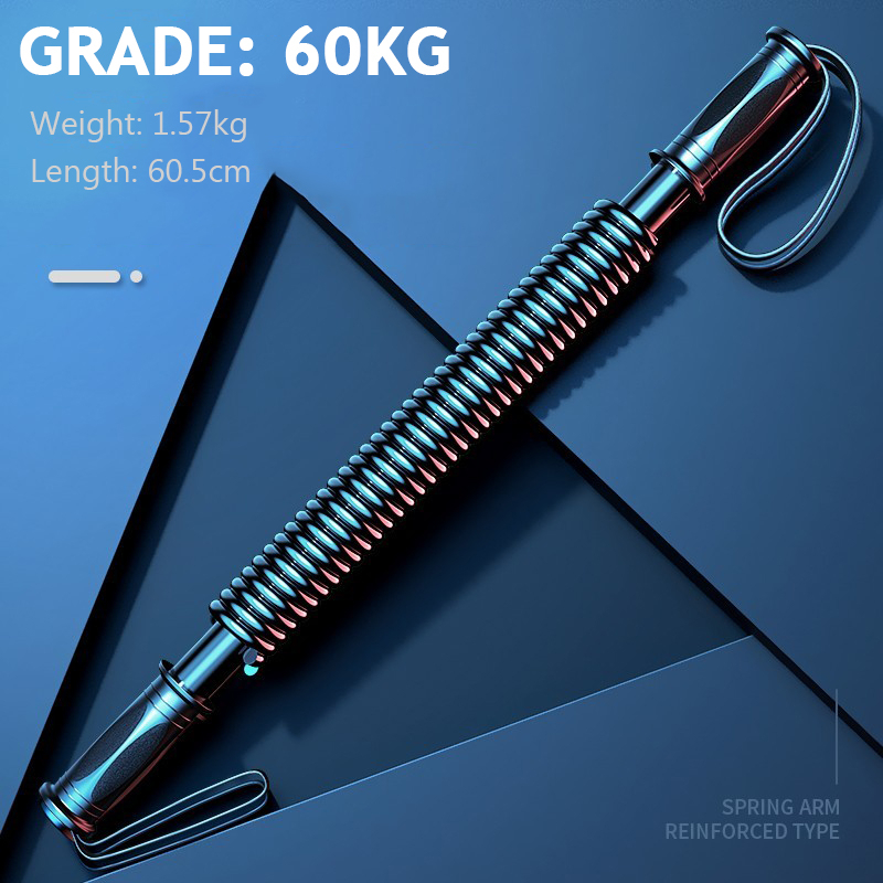 POVEREN 20/30/40/50/60KG Power Twister Bar Arm Force Rod Spring Forearm ...