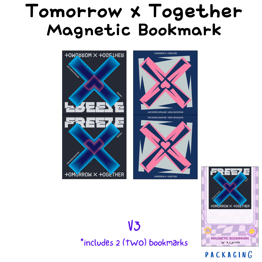 *NEW* Tomorrow x Together Magnetic Bookmark TXT Fanmade Aesthetic Cute ...