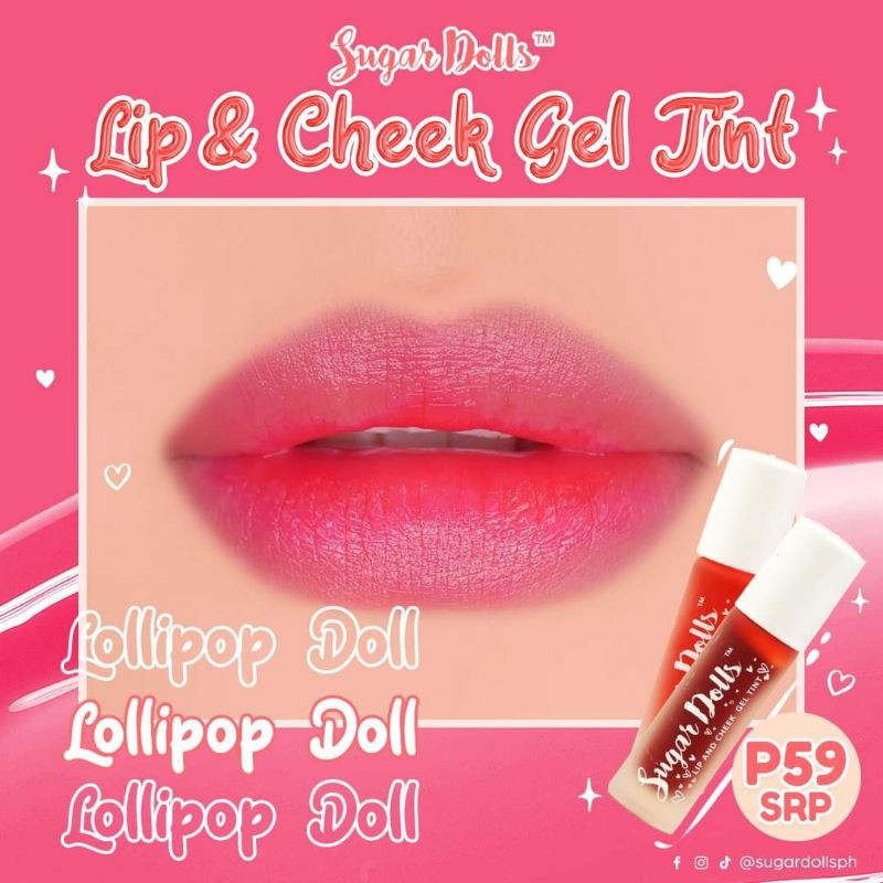 Sugar Dolls Lip Cheek Gel Tint 5ml Authentic SugarDolls Liptint | Lazada PH