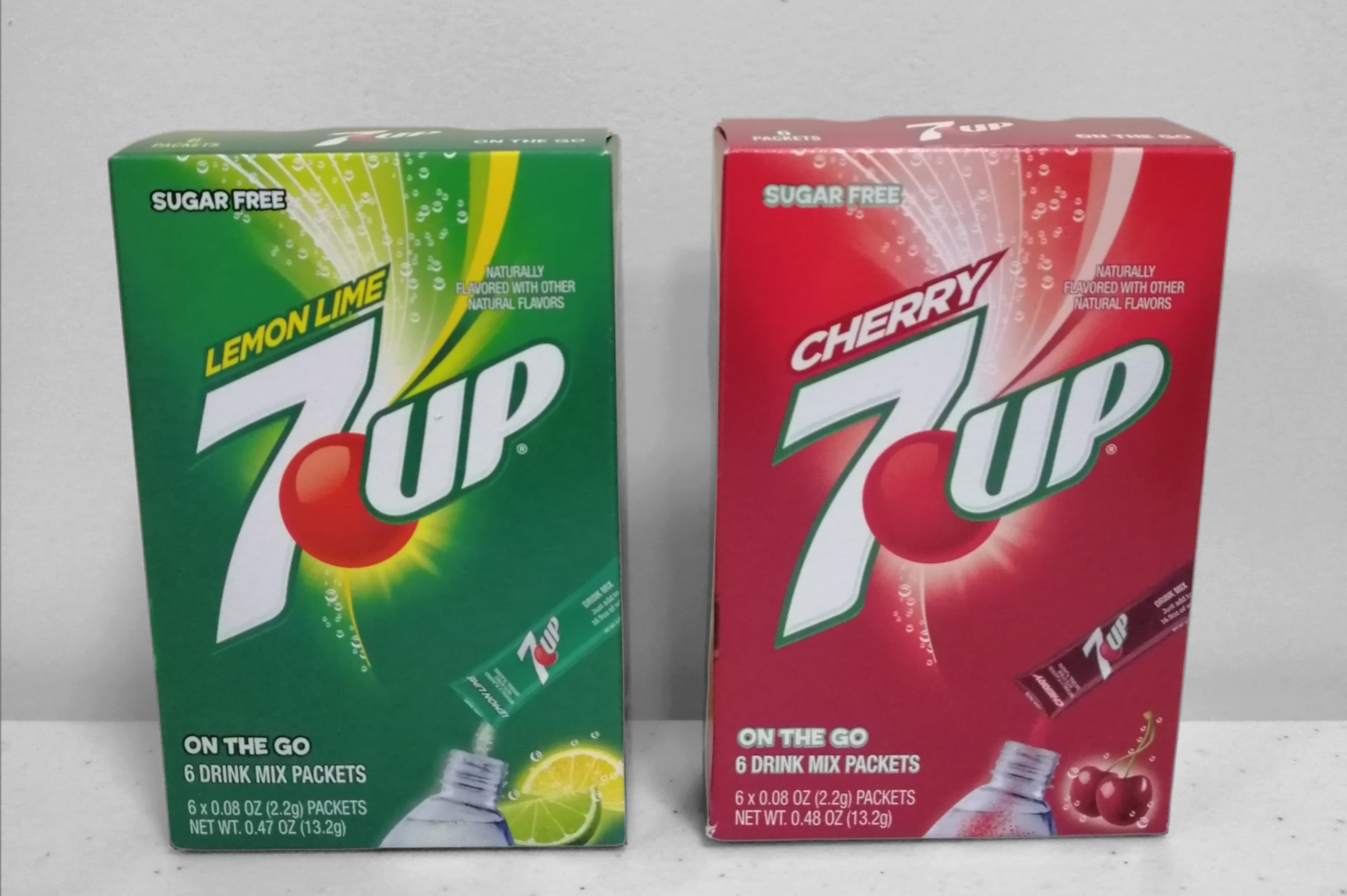 7-up Lemon Lime/ Cherry Sugar Free Low Calorie Powdered Drink Mix (6 ...