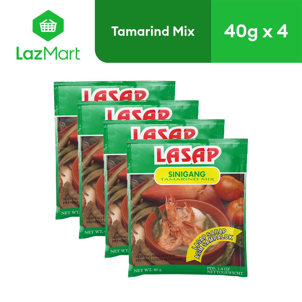 Lasap Sinigang Tamarind Mix (Original) 40g - Pack of 4 | Lazada PH