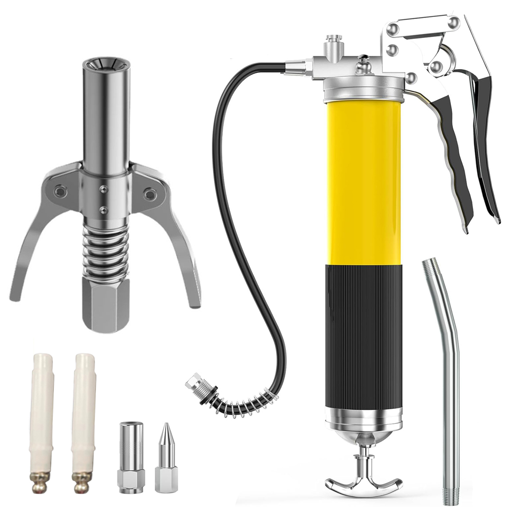 ToolEvo Grease Gun 400cc Flex Hose Pistol Grip Heavy Duty Industrial ...
