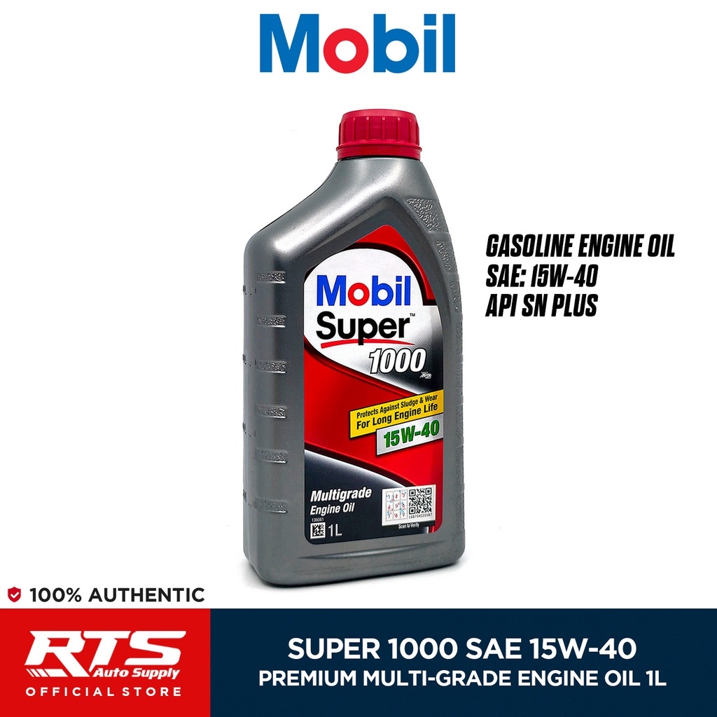 Mobil Super 1000 15w-40 Gasoline Engine Oil 1 Liter | Lazada PH