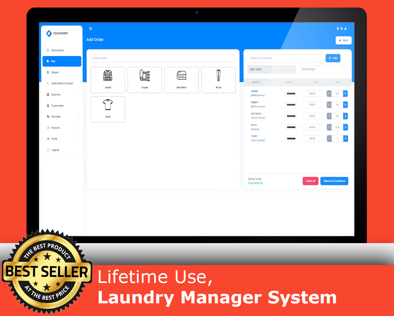 EZ LAUNDRY Management System with POS | Lazada PH