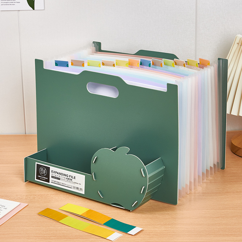 A4 Expanding File Folder with Pen Holder 13 Pockets Accordian Box Paper ...