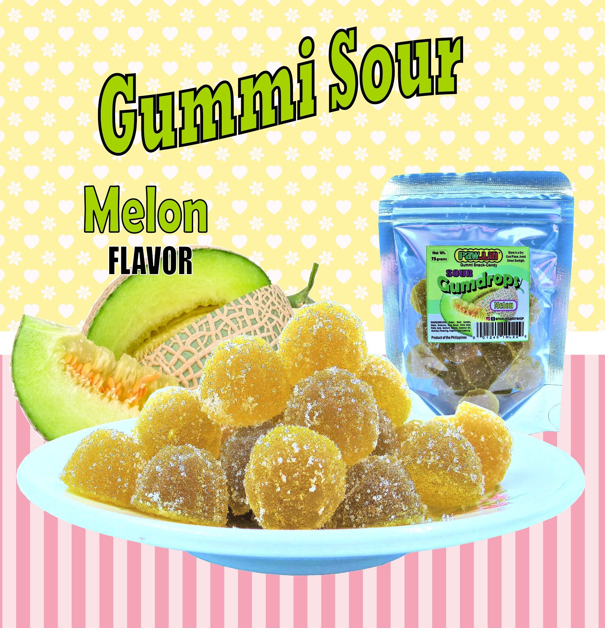 Melon Gummy Sour 75 grams | Lazada PH