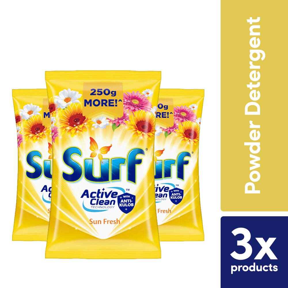 Surf Sun Fresh Laundry Powder Detergent 1.1kg Pouch 3x | Lazada PH