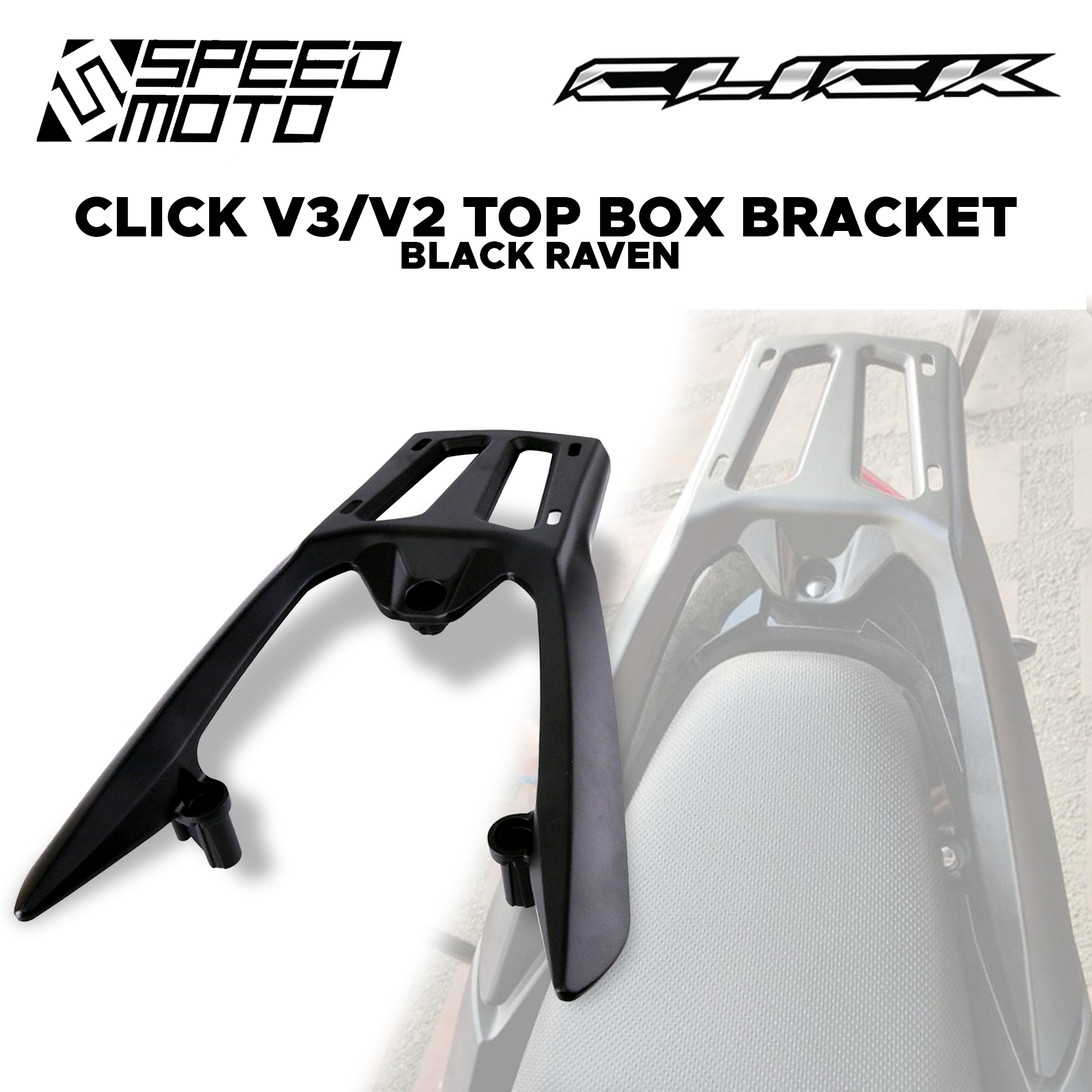 HONDA CLICK V3 CLICK V2 BLACK RAVEN HRV TOP BOX BRACKET HEAVY DUTY ...