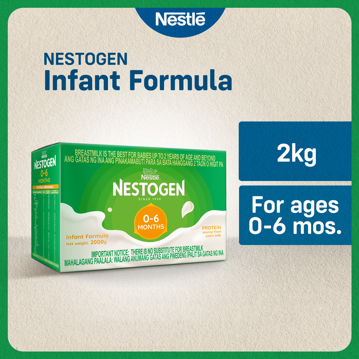 NESTOGEN 0-6 Months Infant Formula 2kg | Lazada PH