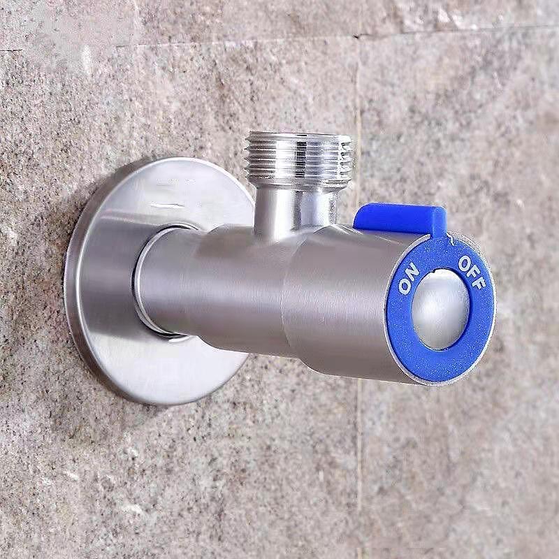 304 angle valve stainless steel 90 degree toilet faucet 1/2'' | Lazada PH