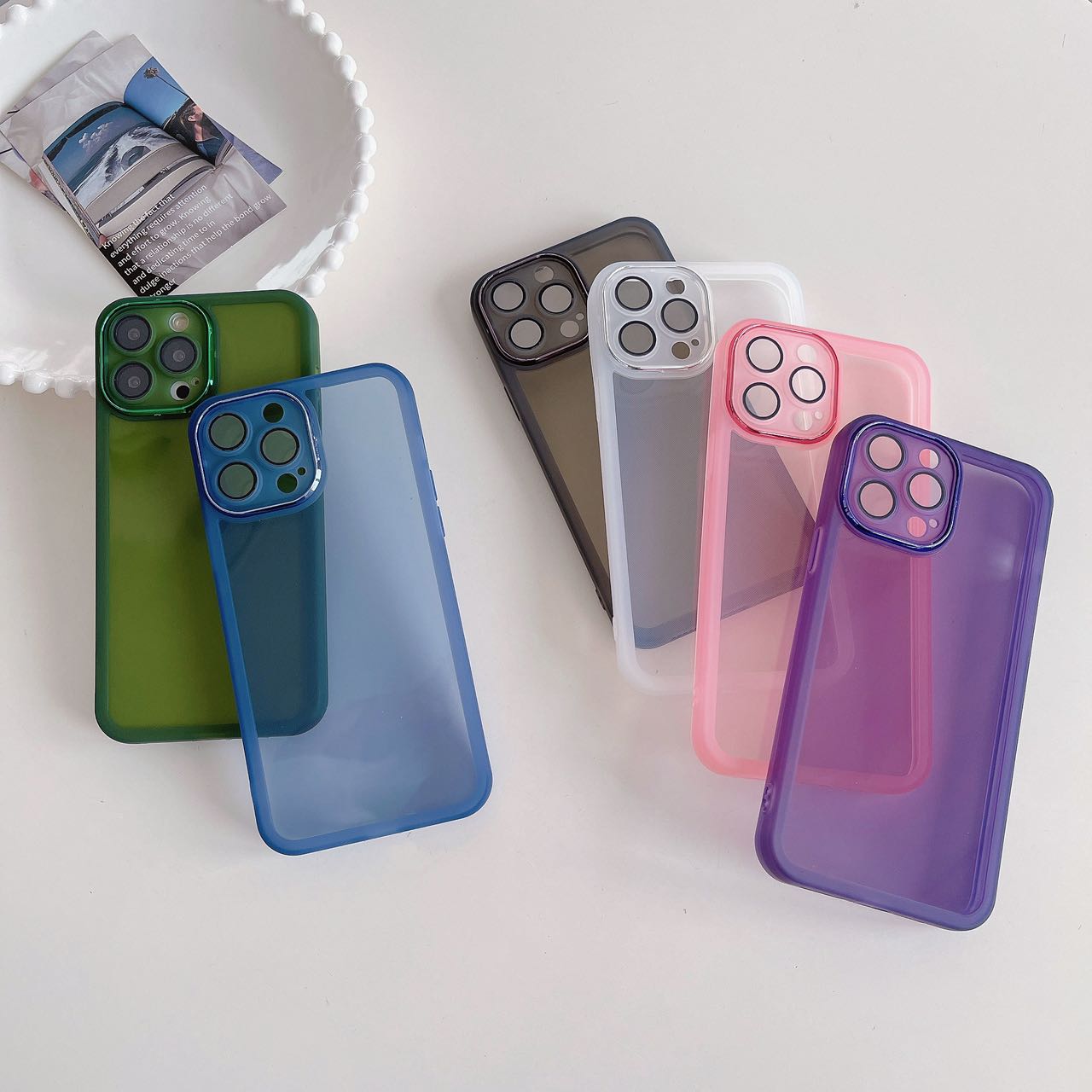 CA001 Fashion Electroplated Transparent Colorful Phone Case For Tecno ...